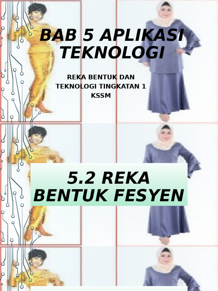Nota RBT Bab 5.2 Reka Bentuk Fesyen | PDF