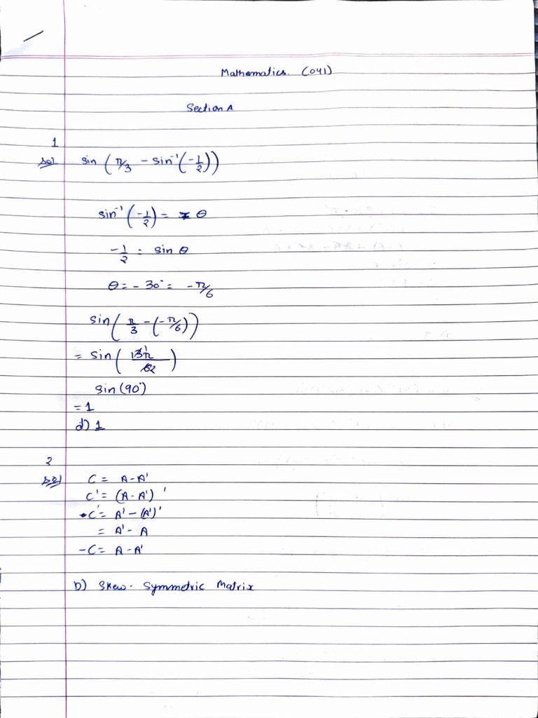 Math Practice Paper | PDF