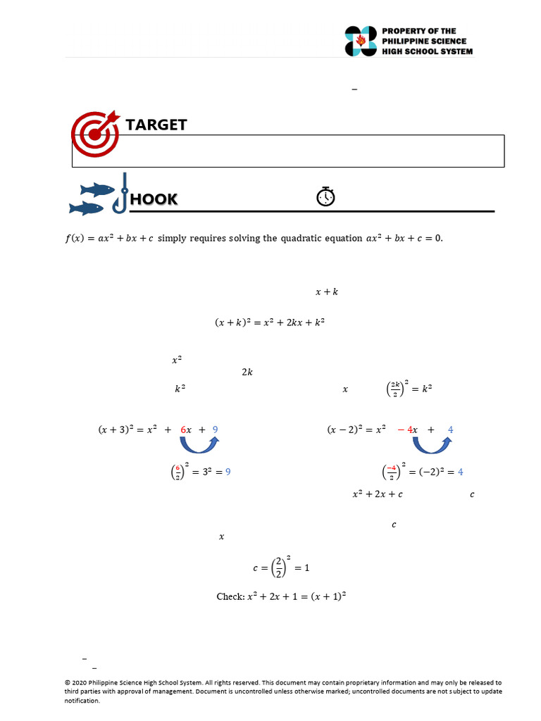 v2 - SLG-M2-7.3.3 - Zeros of A Quadratic Function - Completing The ...