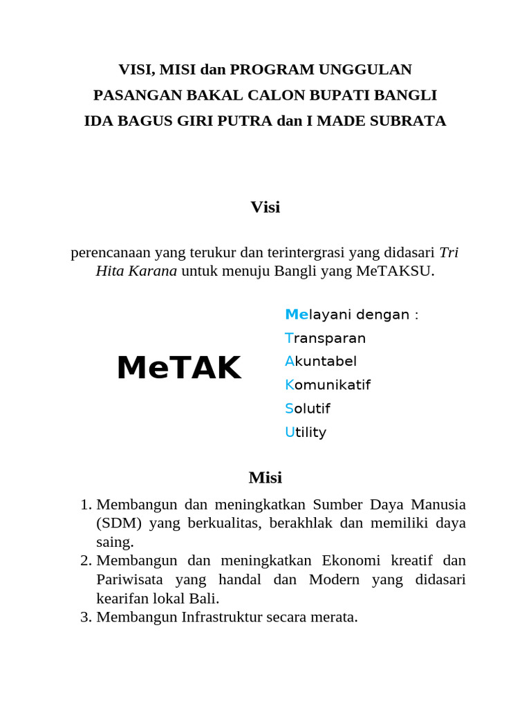 Visi MISI | PDF