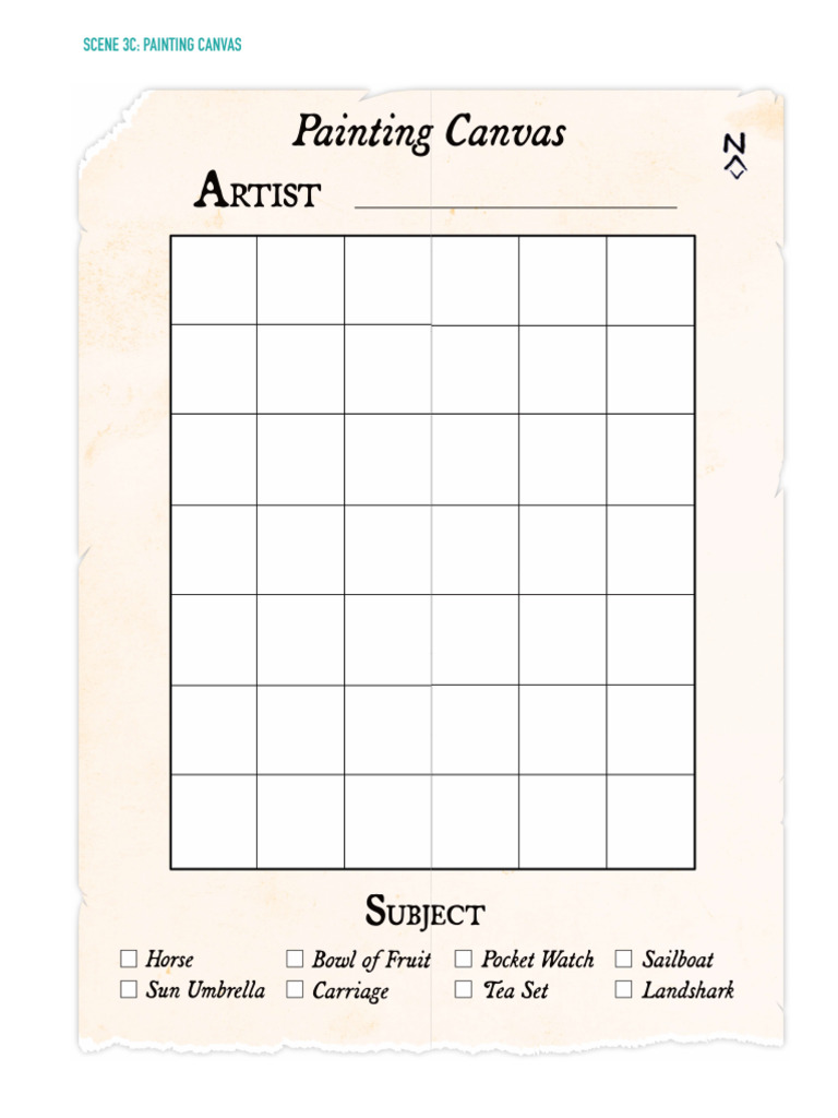 PaintingCanvas Printable | PDF
