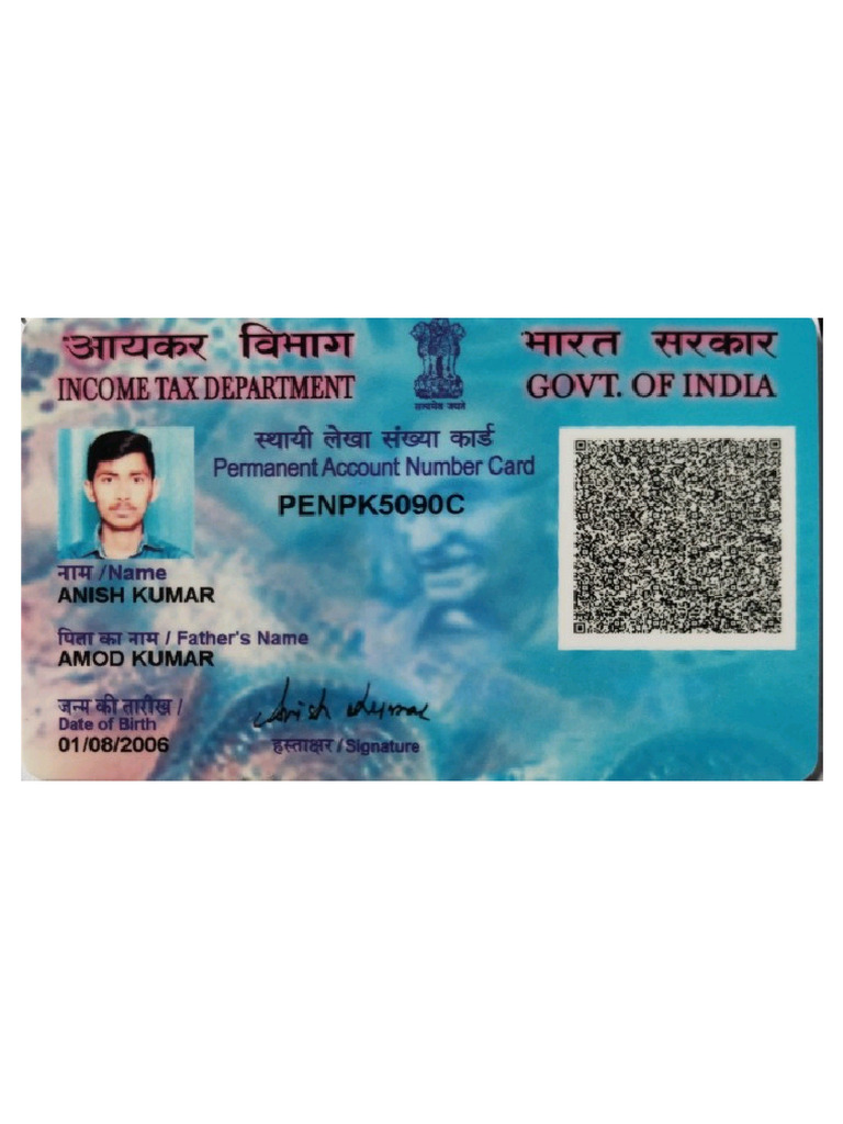 Anish Pan Card | PDF