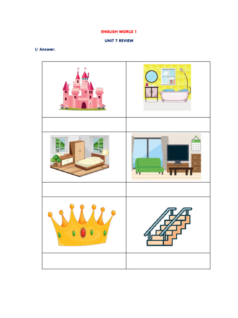 ENGLISH WORLD 1 Unit 7 Review Rev | PDF