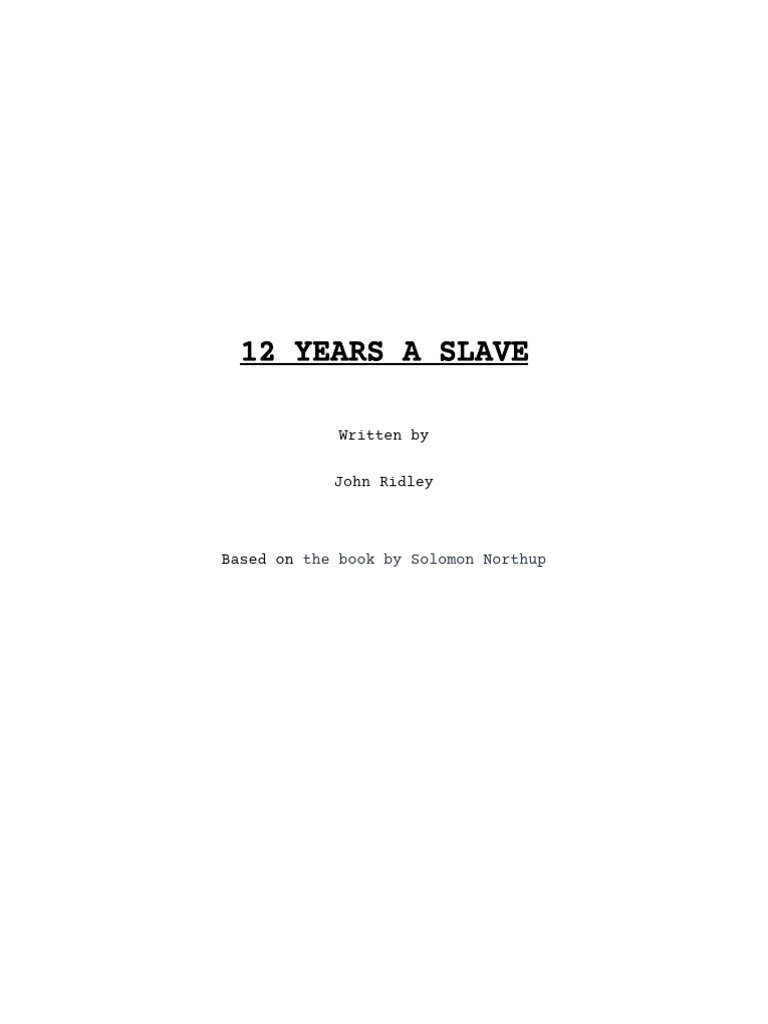 12 Years A Slave | PDF