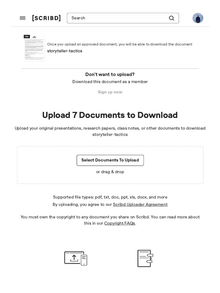 Storyteller Tactics on Scribd | PDF | Scribd | Computing