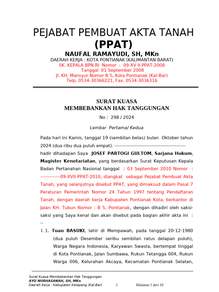 Contoh SKMHT | PDF