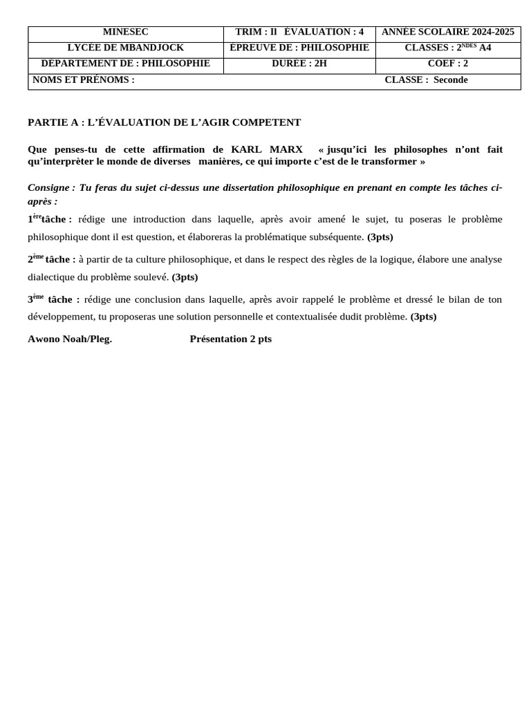 Dissertation sur Marx et l'agir compétent | PDF