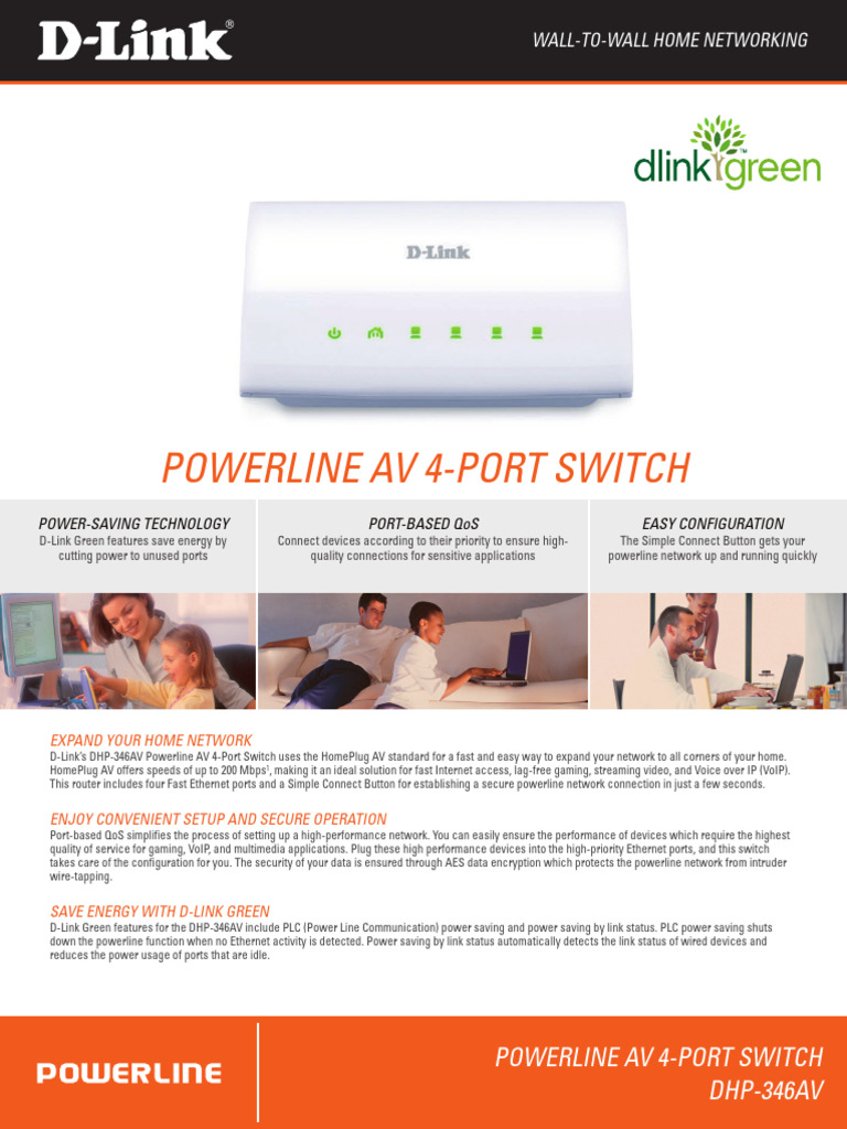 DHP-346AV A1 Datasheet 01 (WW) | PDF | Computer Network | Quality Of Service