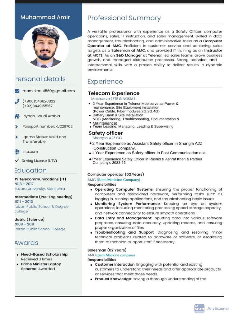 Amir Cv Doc UPDATED | PDF