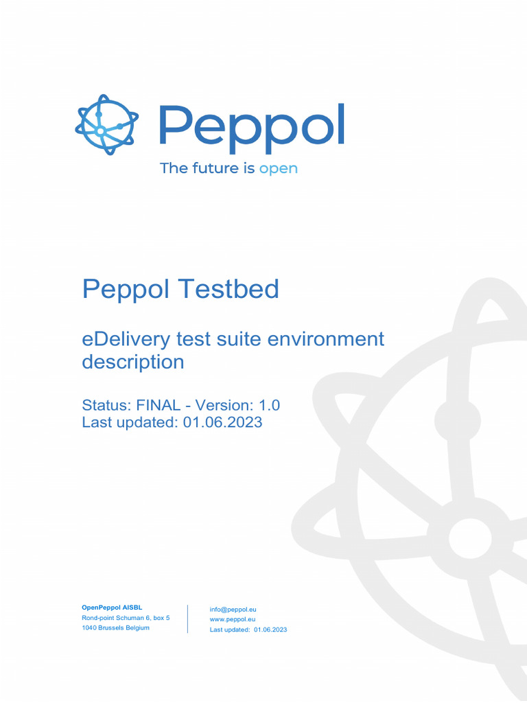 Peppol Testbed Edelivery Environment Description v1.0 | PDF | Transport ...