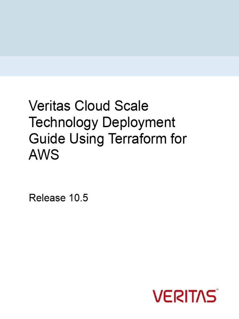 NetBackup™ Terraform AWS Guide | PDF | Cloud Computing | License
