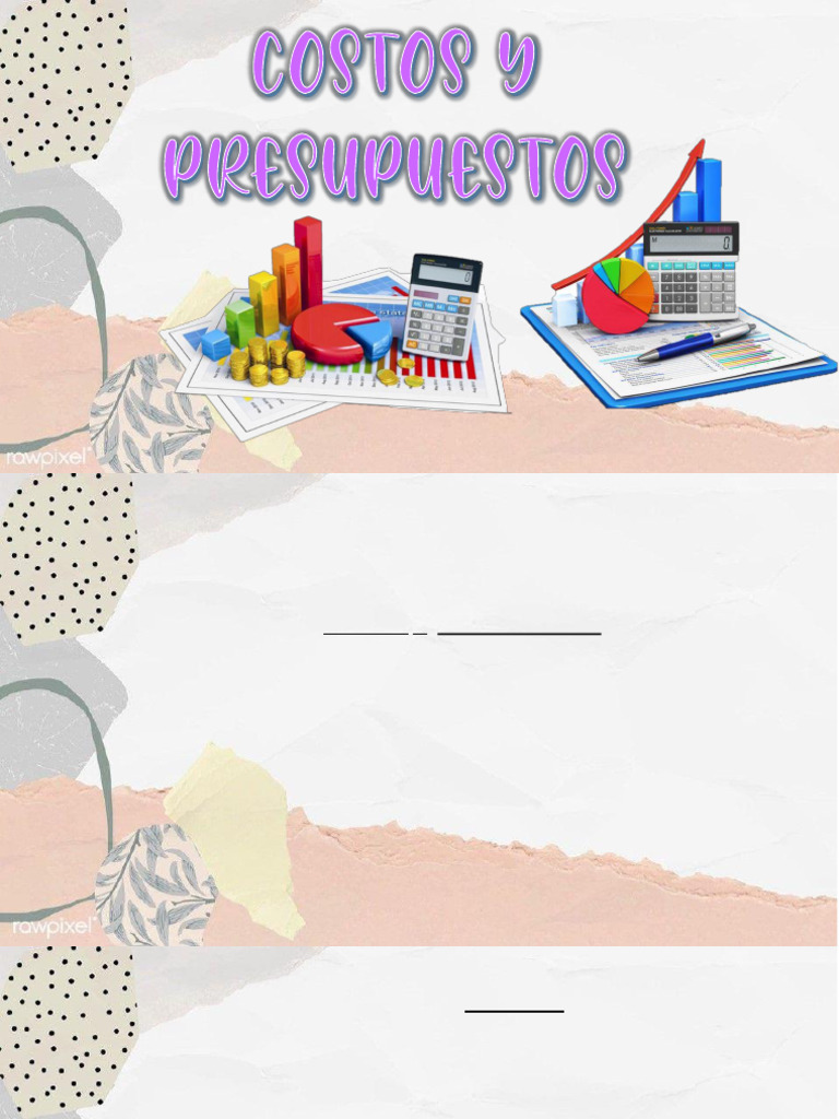 Costos y Presupuestos | PDF | Presupuesto | Negocios económicos