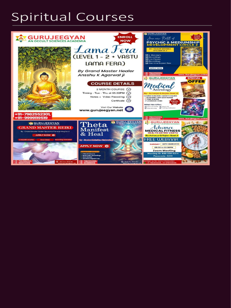 Spiritual Courses | PDF