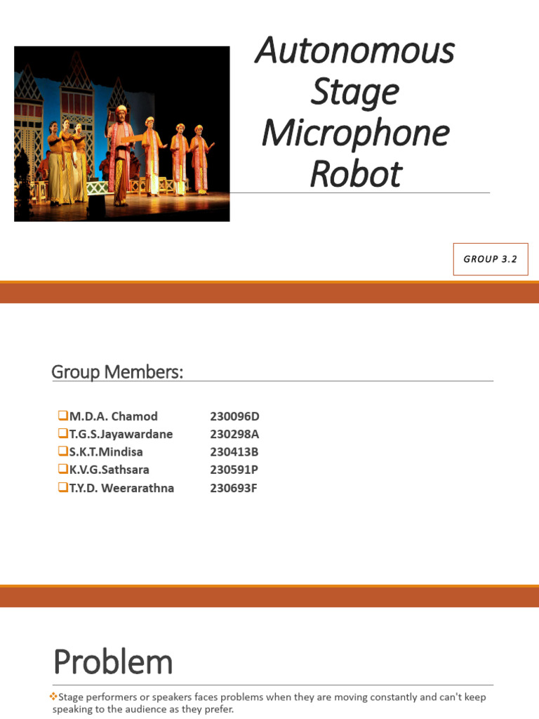 Project Proposal PResentation | PDF | Robot | Robotics