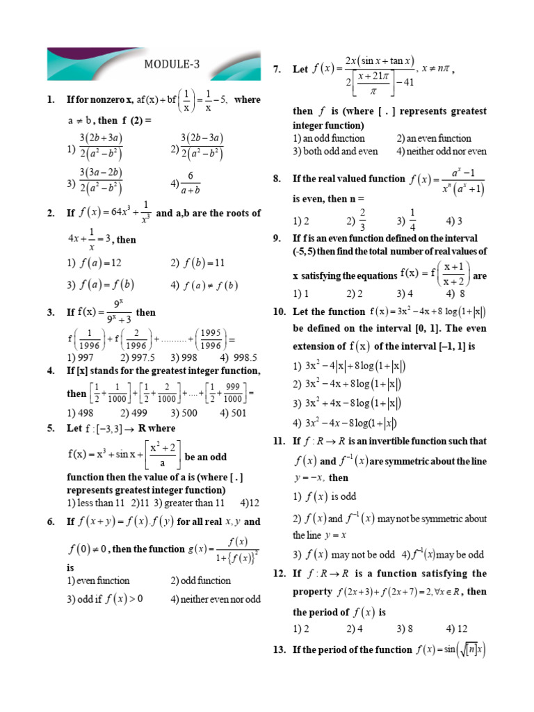 Functions 2 | PDF | Function (Mathematics) | Mathematical Analysis