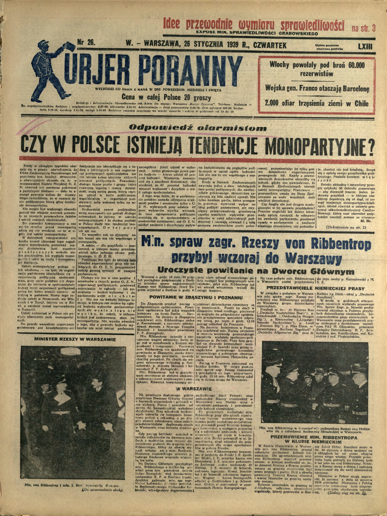Kurjer Poranny. R. 63, 1939, NR 26 | PDF