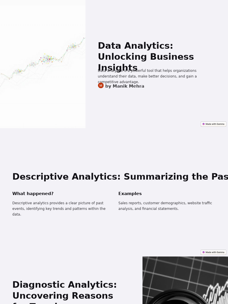 Data Analytics Unlocking Business Insights | PDF | Analytics | Data Analysis