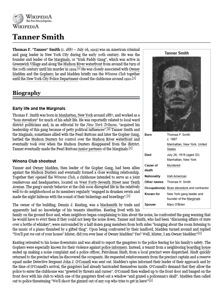 Tanner Smith - Wikipedia | PDF | Justice | Crime & Violence