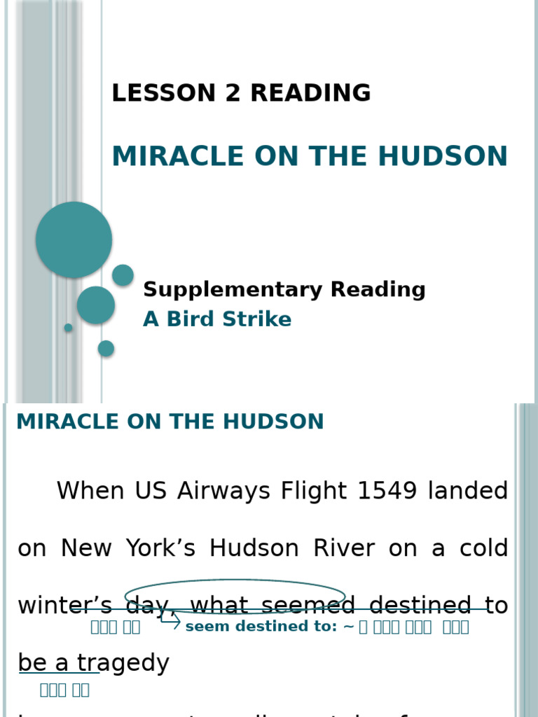 Miracle on the Hudson: Flight 1549 Rescue | PDF | Aviation | Aviation ...