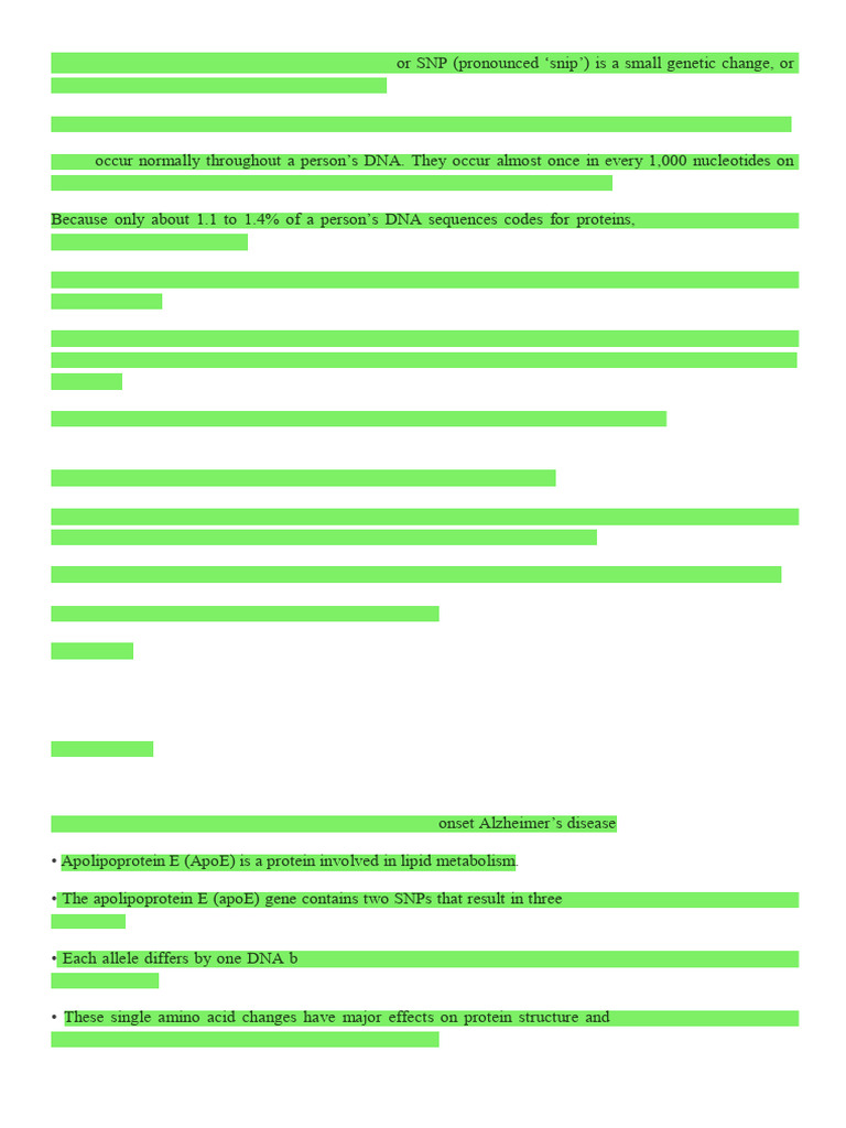 Nutrigenomics Unit 4 SNP and Electrophoresis | PDF | Gel Electrophoresis | Polyacrylamide Gel ...