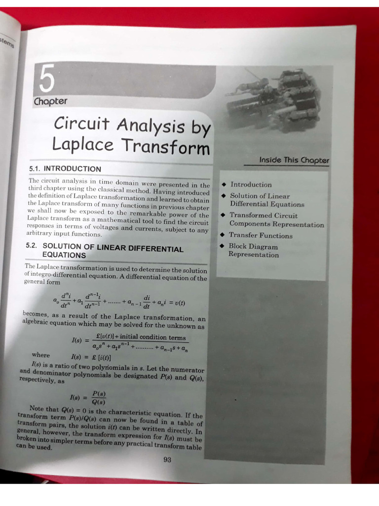 Circuit Analysis by Laplace Transform ( K.M. Soni) | PDF