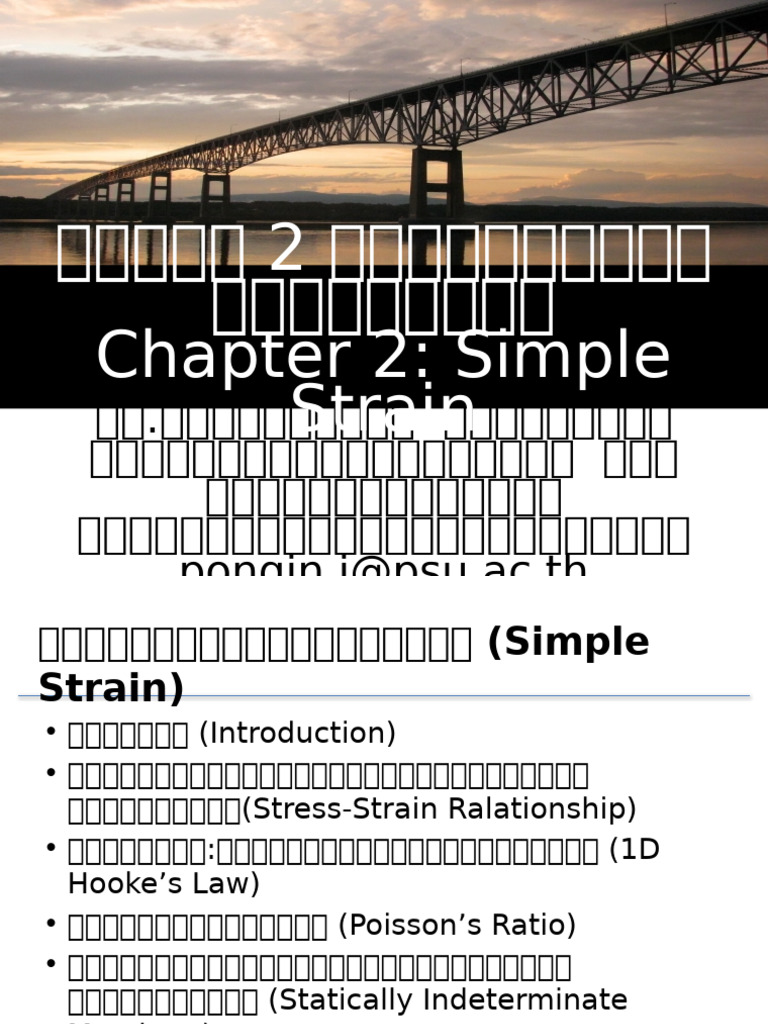 Chapter 2 Simple Strain - 24DEC2024 | PDF