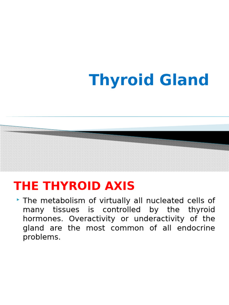 Thyroid Gland Function and Disorders | PDF | Thyroid | Thyroid ...