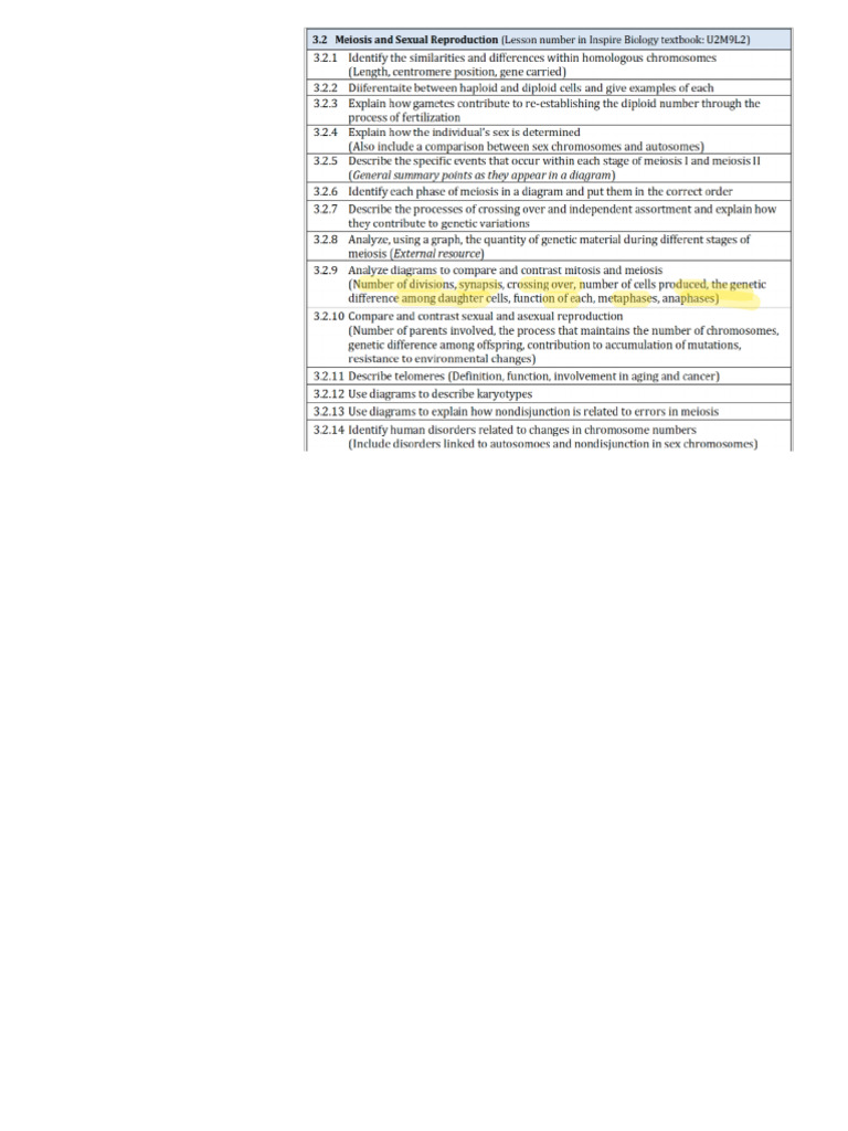 3.2 Meiosis and Sexual Reproduction | PDF | Sexual Reproduction ...