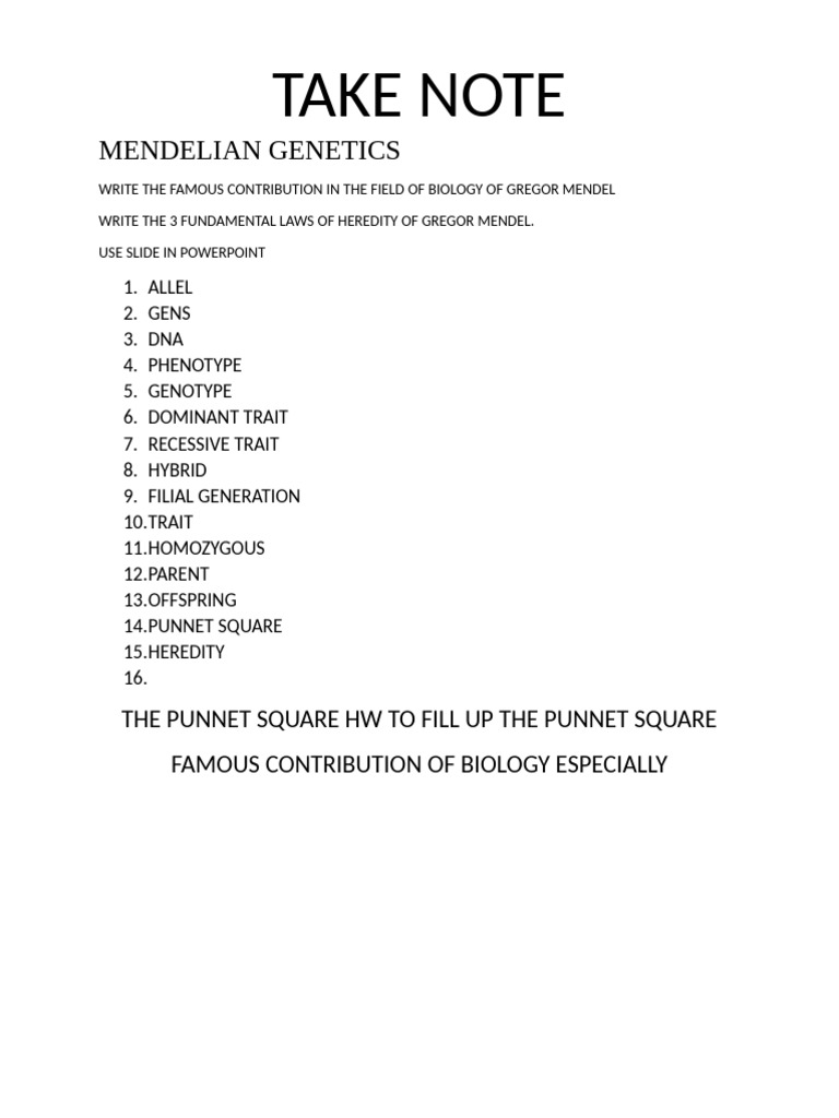 Mendelian Genetics | PDF