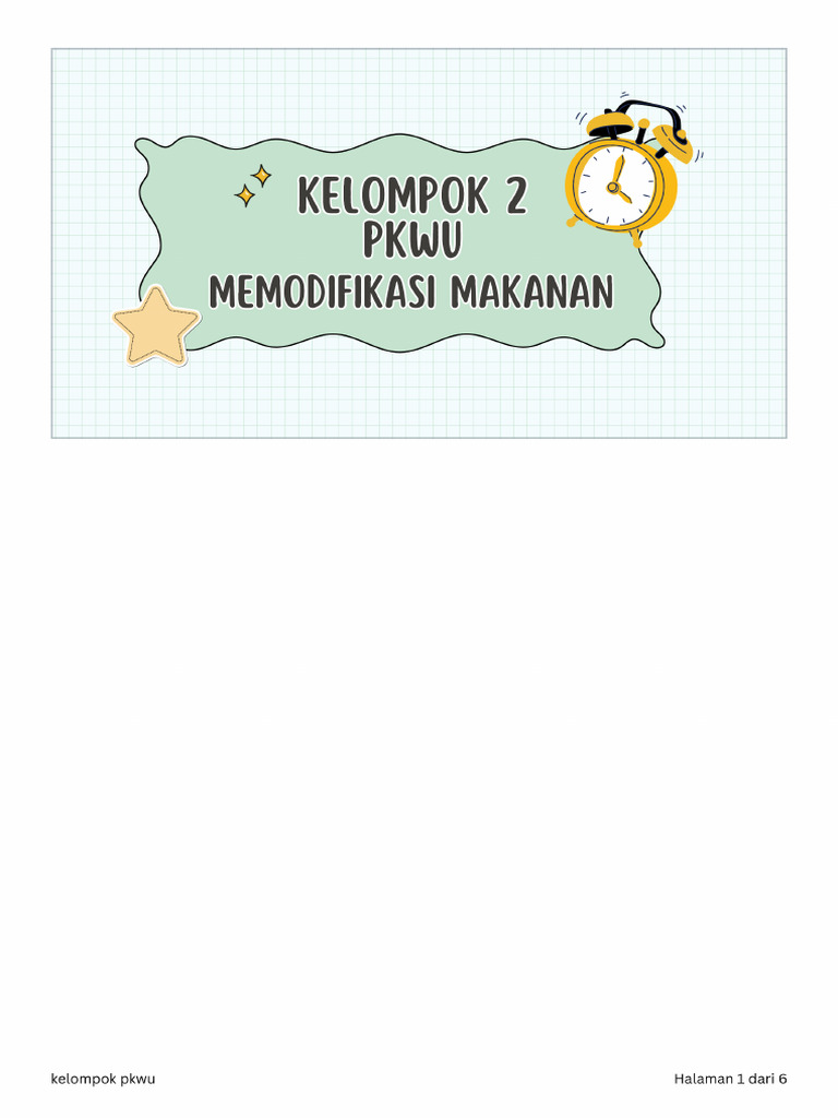 Kelompok Pkwu | PDF