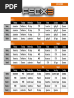 P90X3 Classic Workout Schedule PDF | PDF | Sports