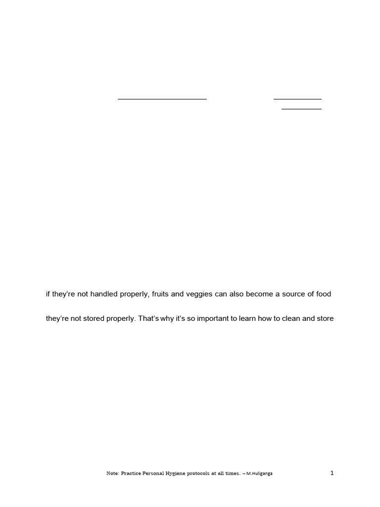 COOKERY 10 Quarter 2 LAS No. 12 | PDF | Refrigerator | Food Storage