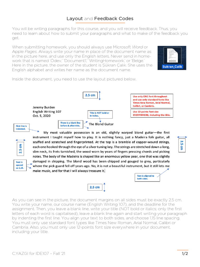 Layout and Feedback Codes | PDF