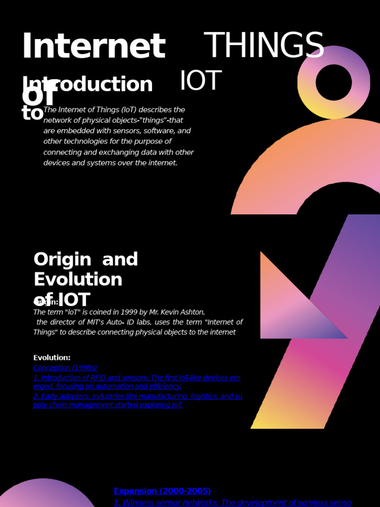 Black Modern Geometric Technology Presentation | PDF | Internet Of ...