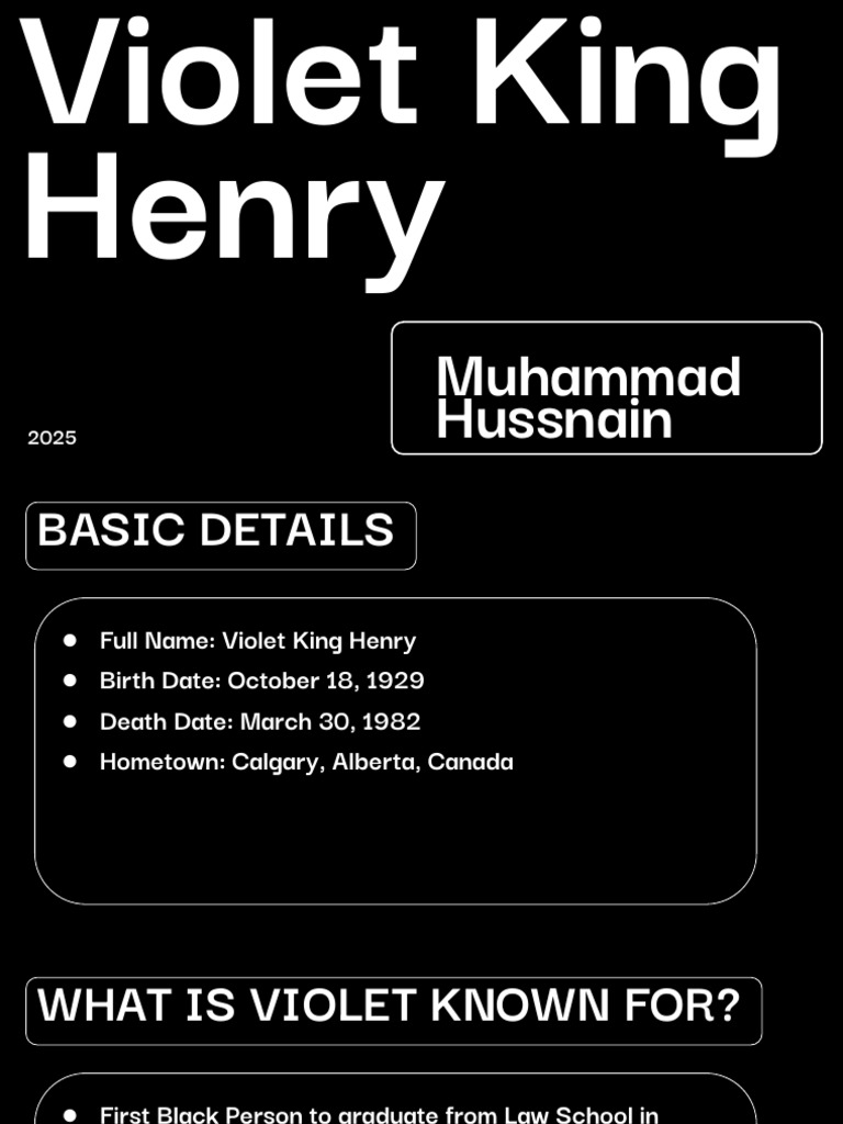 Violet King Henry | PDF