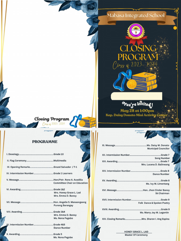 Closing Program Final Lay | PDF