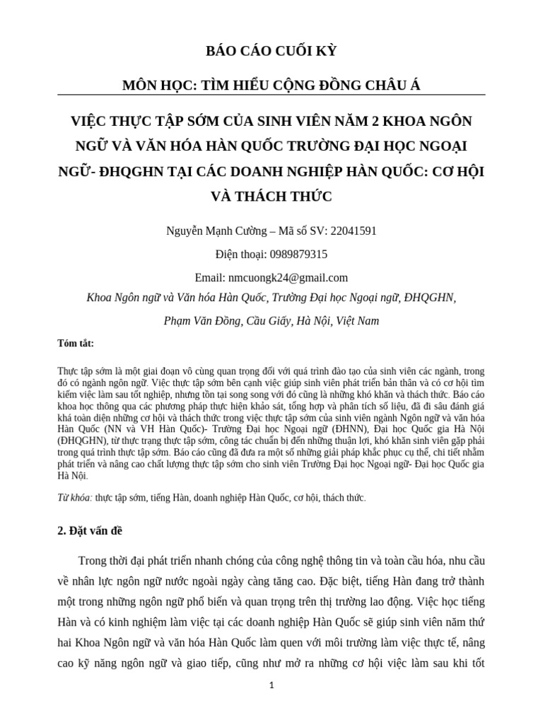 Bài CDCA Cuối kỳ | PDF