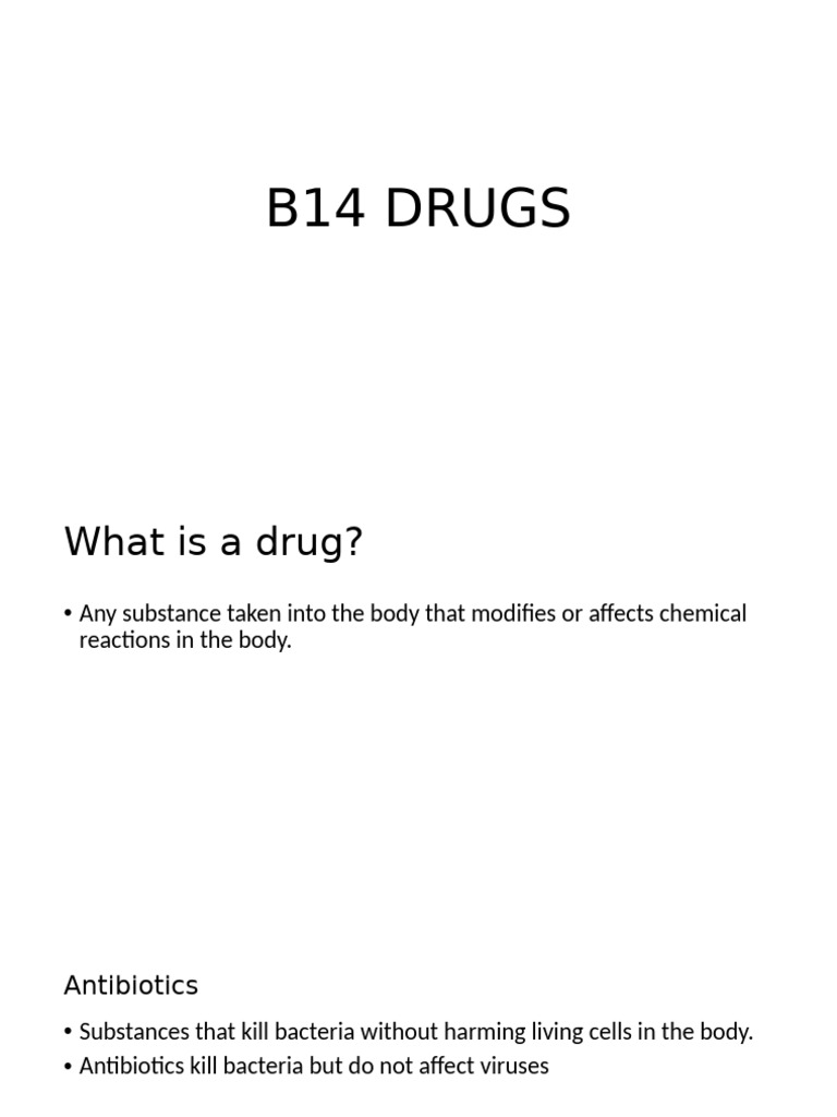 B15 Drugs | PDF