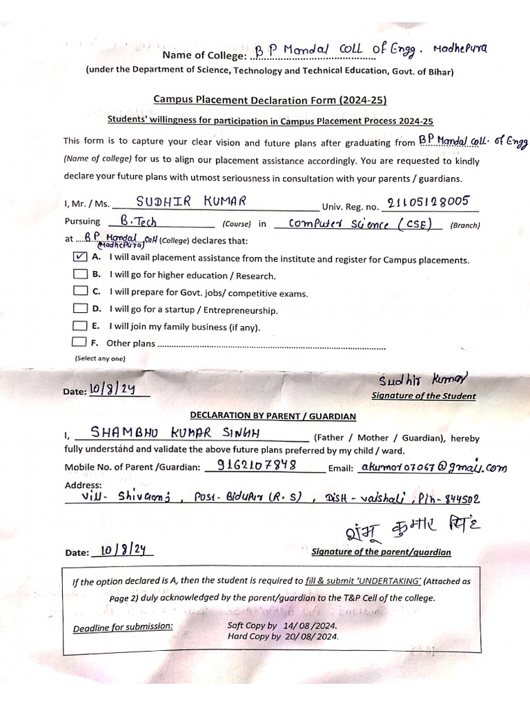 declaration campus | PDF