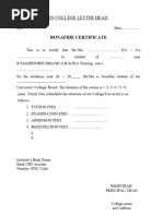 Hosteller Certificate For Scholarship | PDF