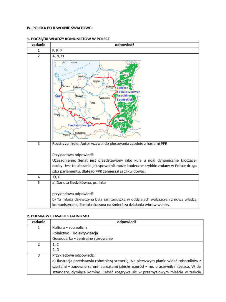 Odp Do Zeszytu CW KL 8 R IV | PDF