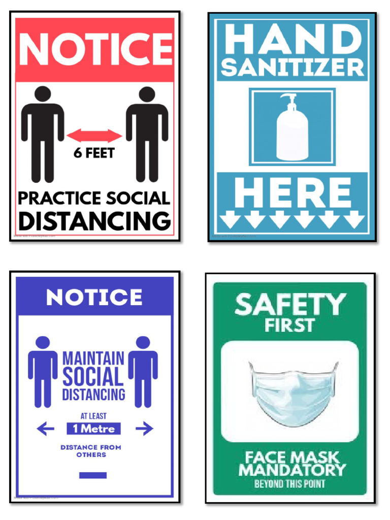 Tarp-4 Coovid 19 Signs For School | PDF