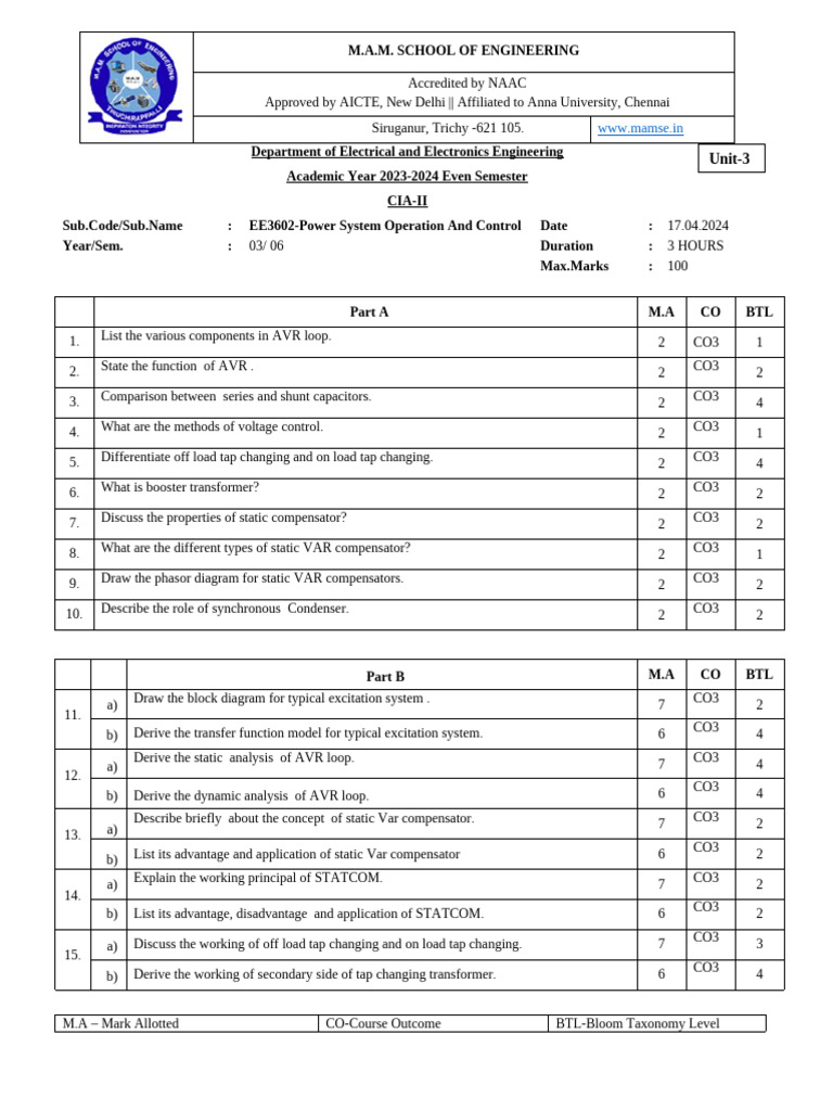 Psoc Question Bank Pattern | PDF | Aircraft | Aileron