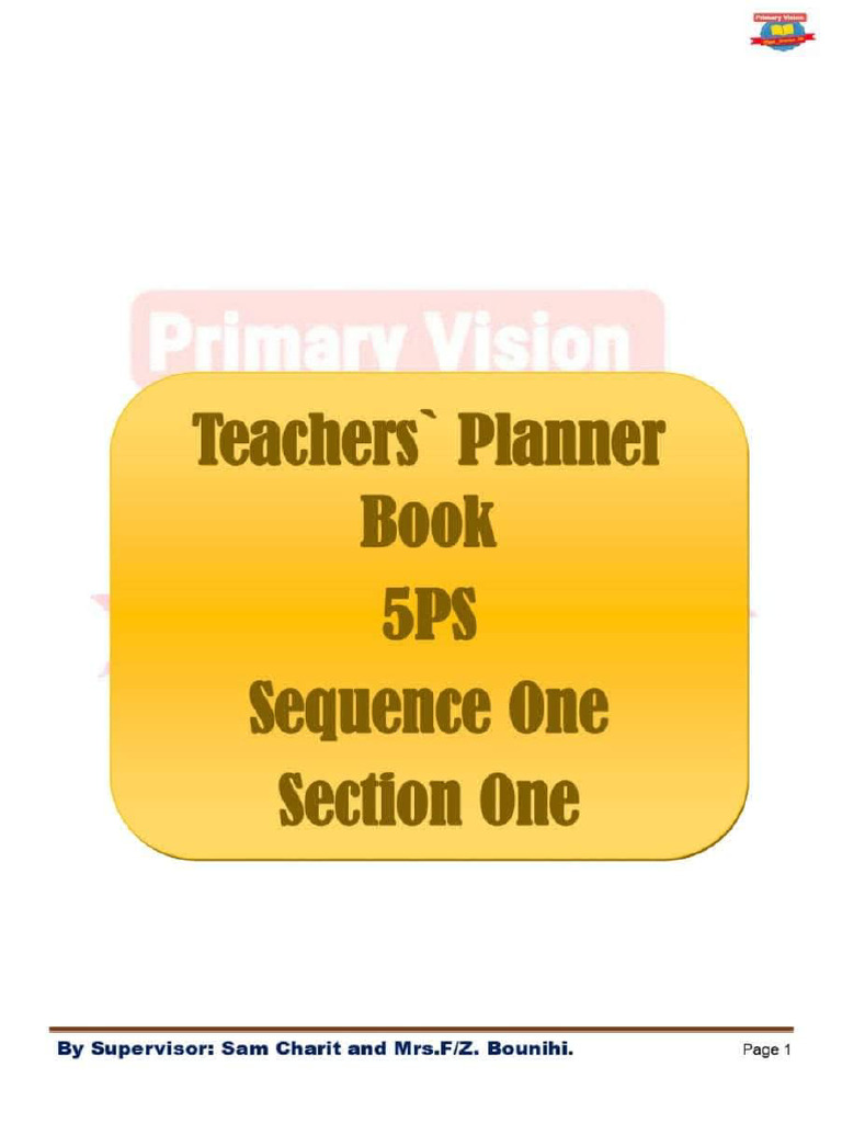 Suggested Lesson Plans 5PS | PDF