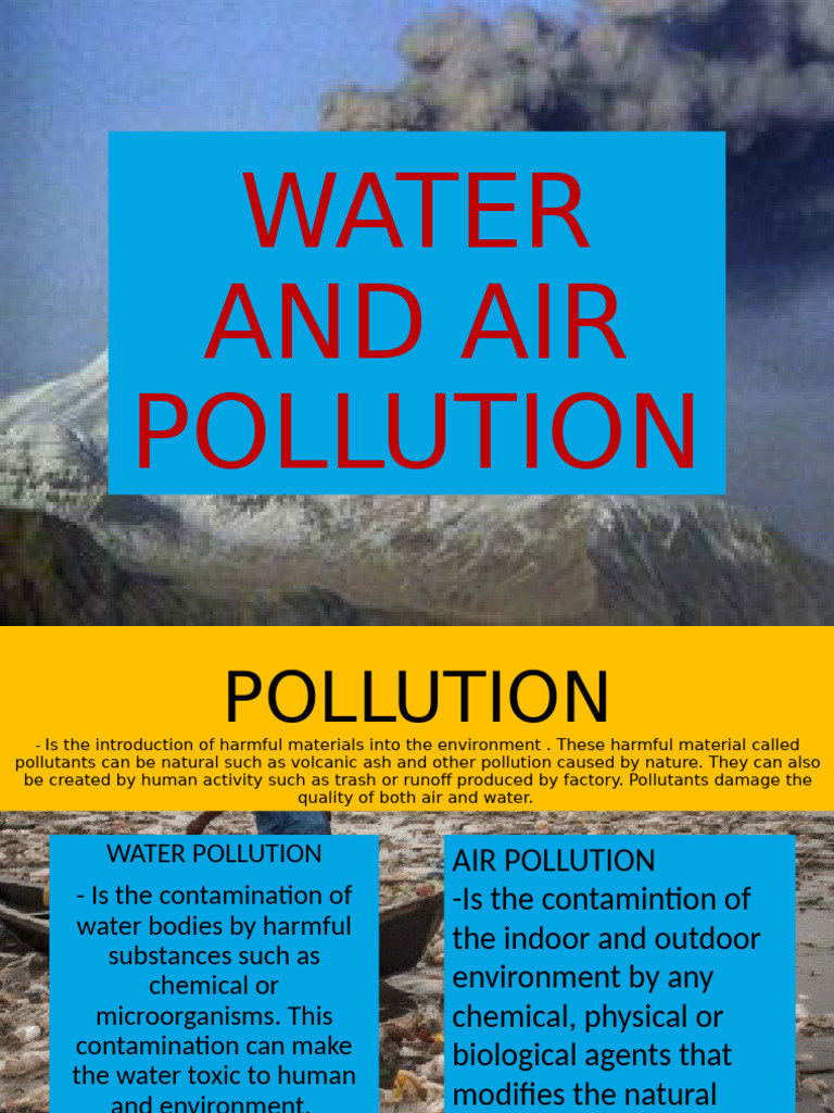 Causes and Effects of Air and Water Pollution | PDF | Water Pollution ...