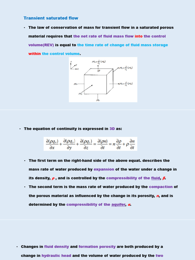 7-Equations of GW - Flow | PDF