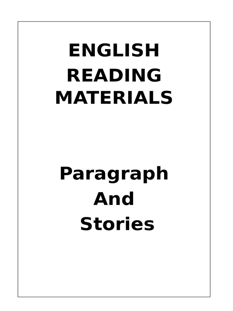 Engaging English Reading Activities | PDF | Pancake