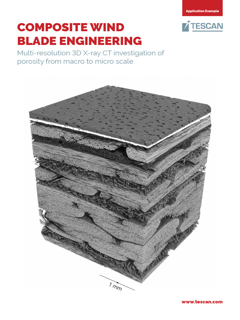 TESCAN Micro CT Materials-Composite-Blade-Porosity-Analysis UniTOMXL ...