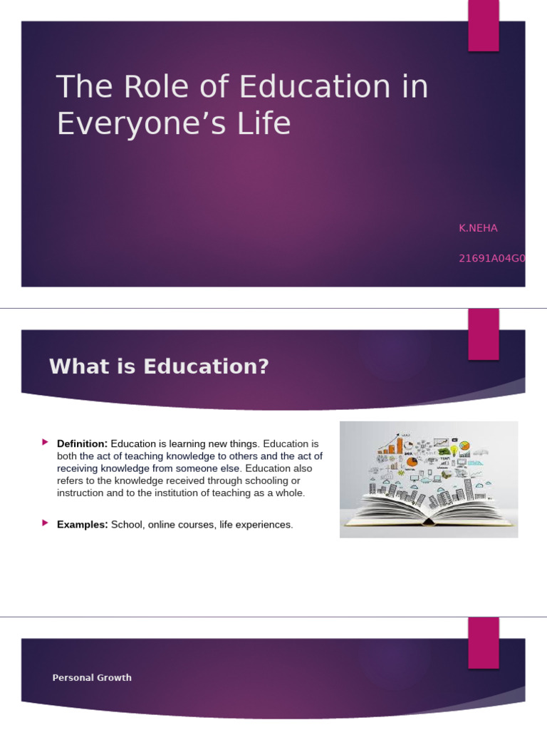 The Importance of Education in Life | PDF