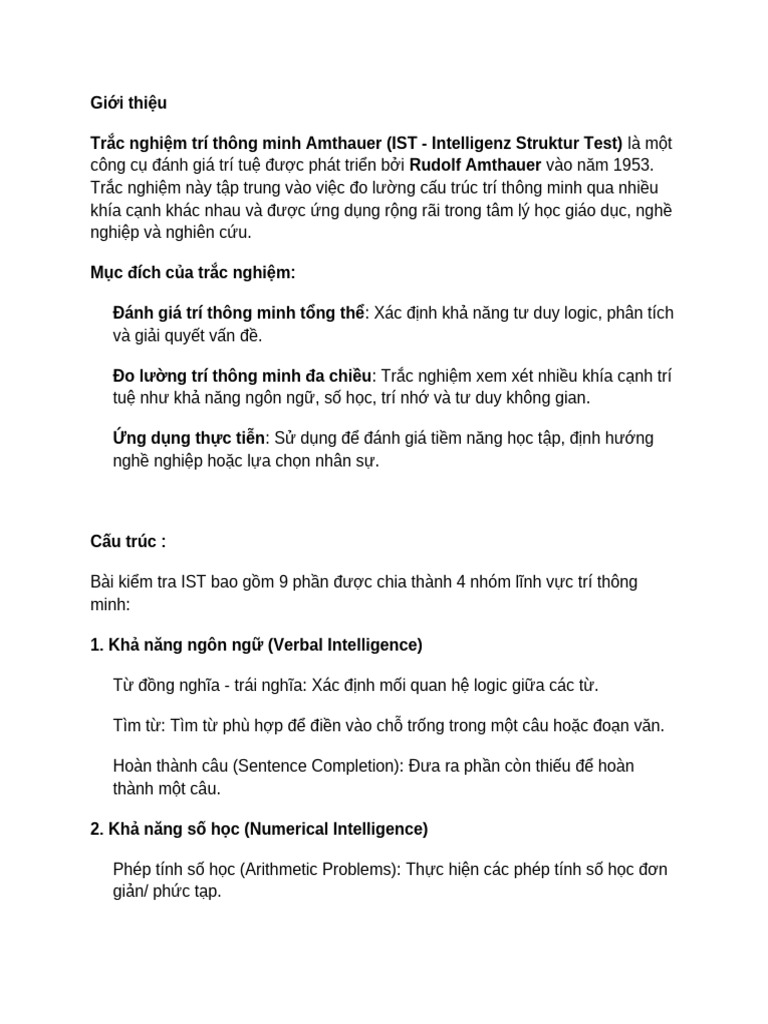 Trắc-nghiệm-Amthauer | PDF